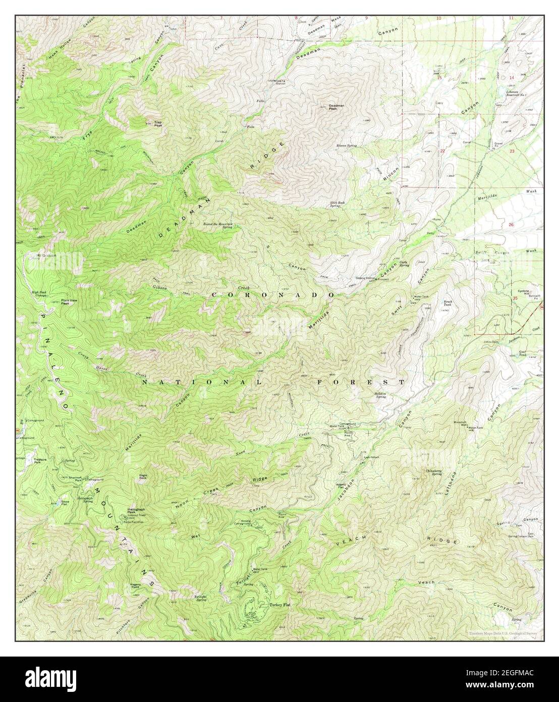 Graham county map hi-res stock photography and images - Alamy