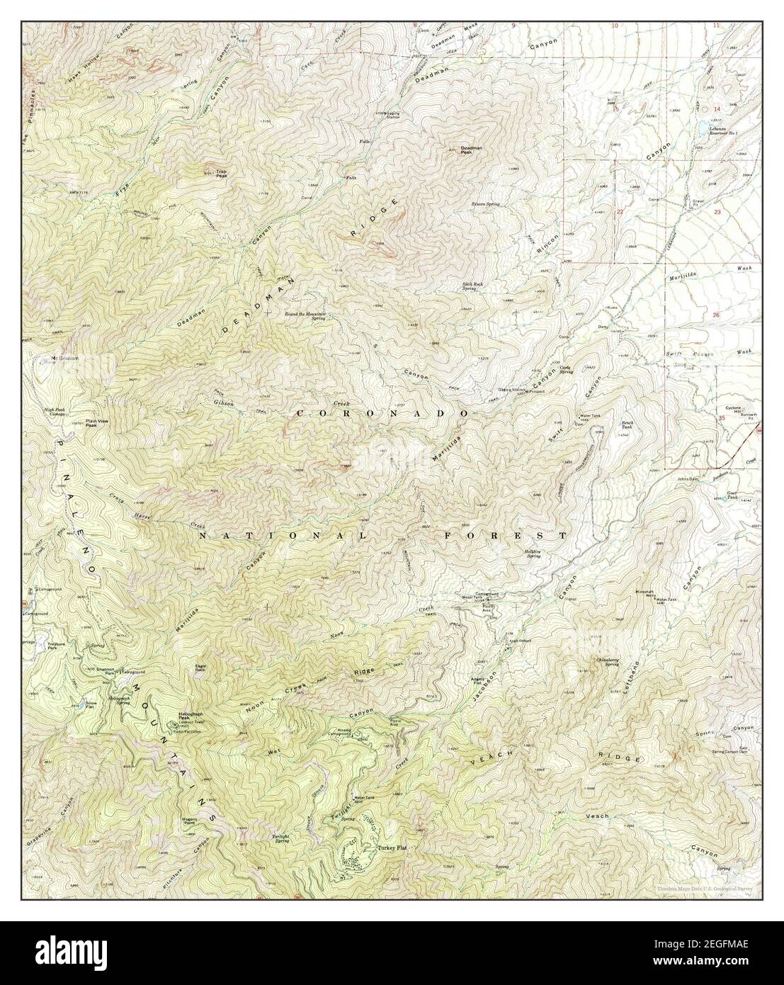 Mt Graham, Arizona, map 1972, 1:24000, United States of America by ...