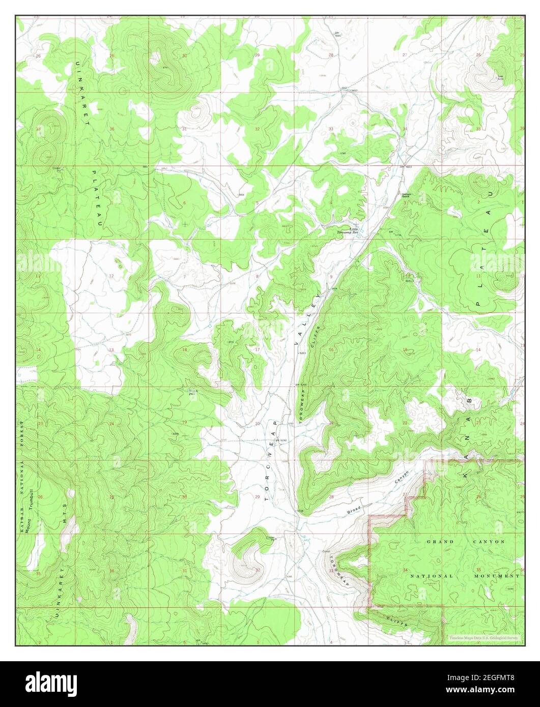 Mt Trumbull NE, Arizona, map 1967, 1:24000, United States of America by ...