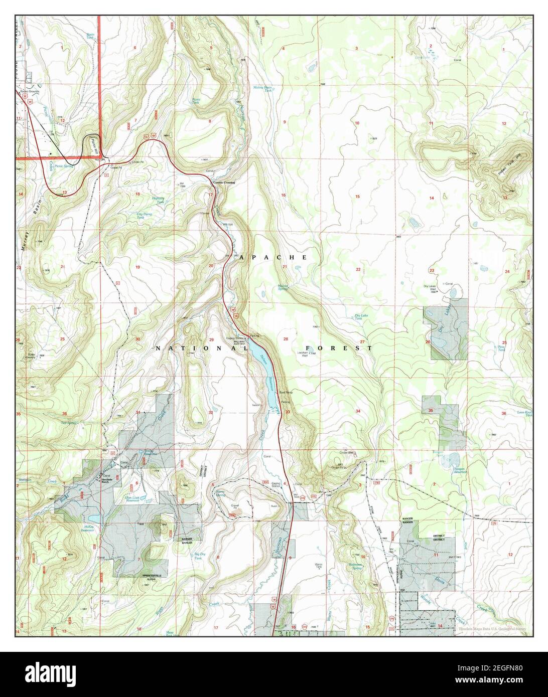 Nelson Reservoir, Arizona, map 1997, 1:24000, United States of America ...