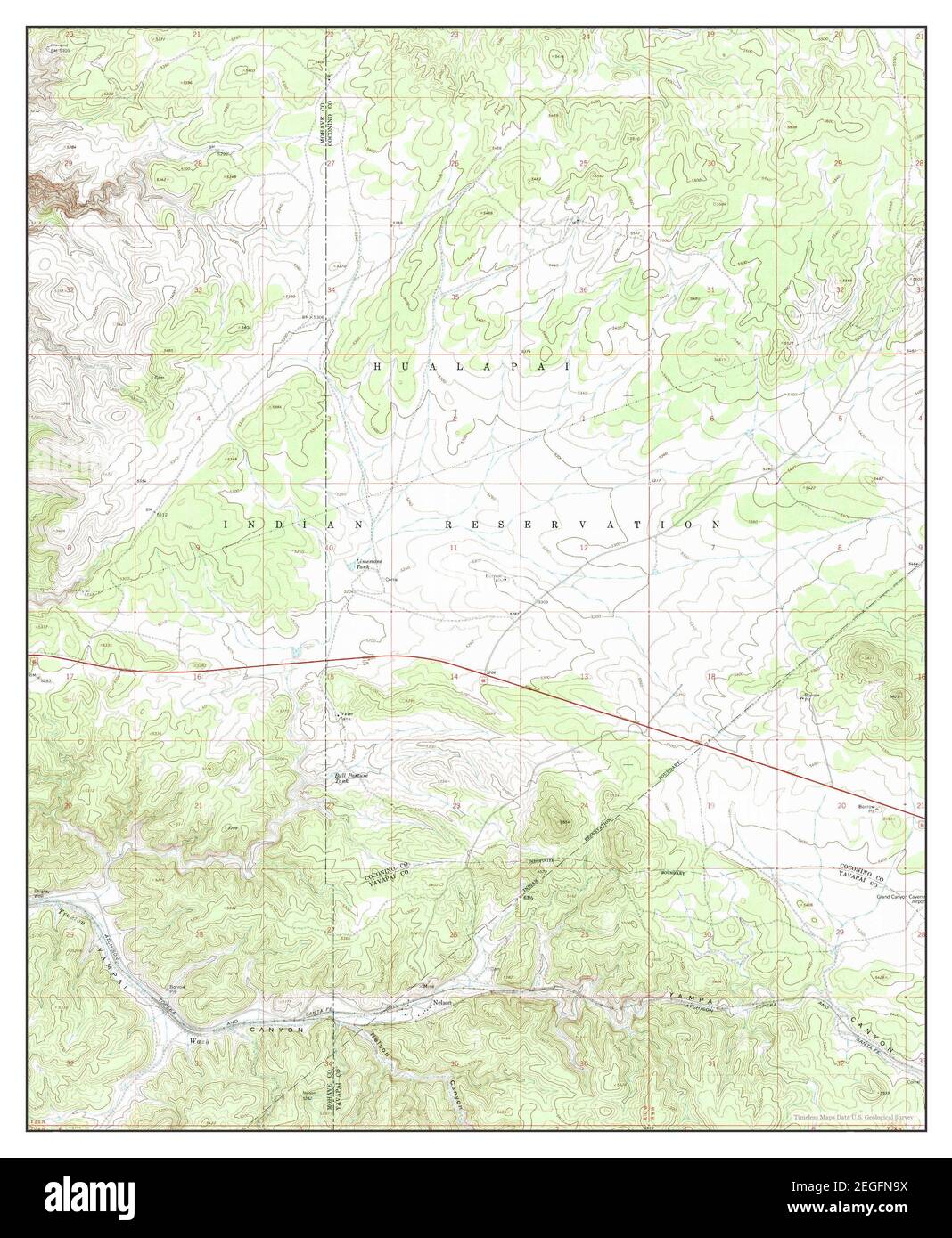 Nelson, Arizona, map 1967, 1:24000, United States of America by ...