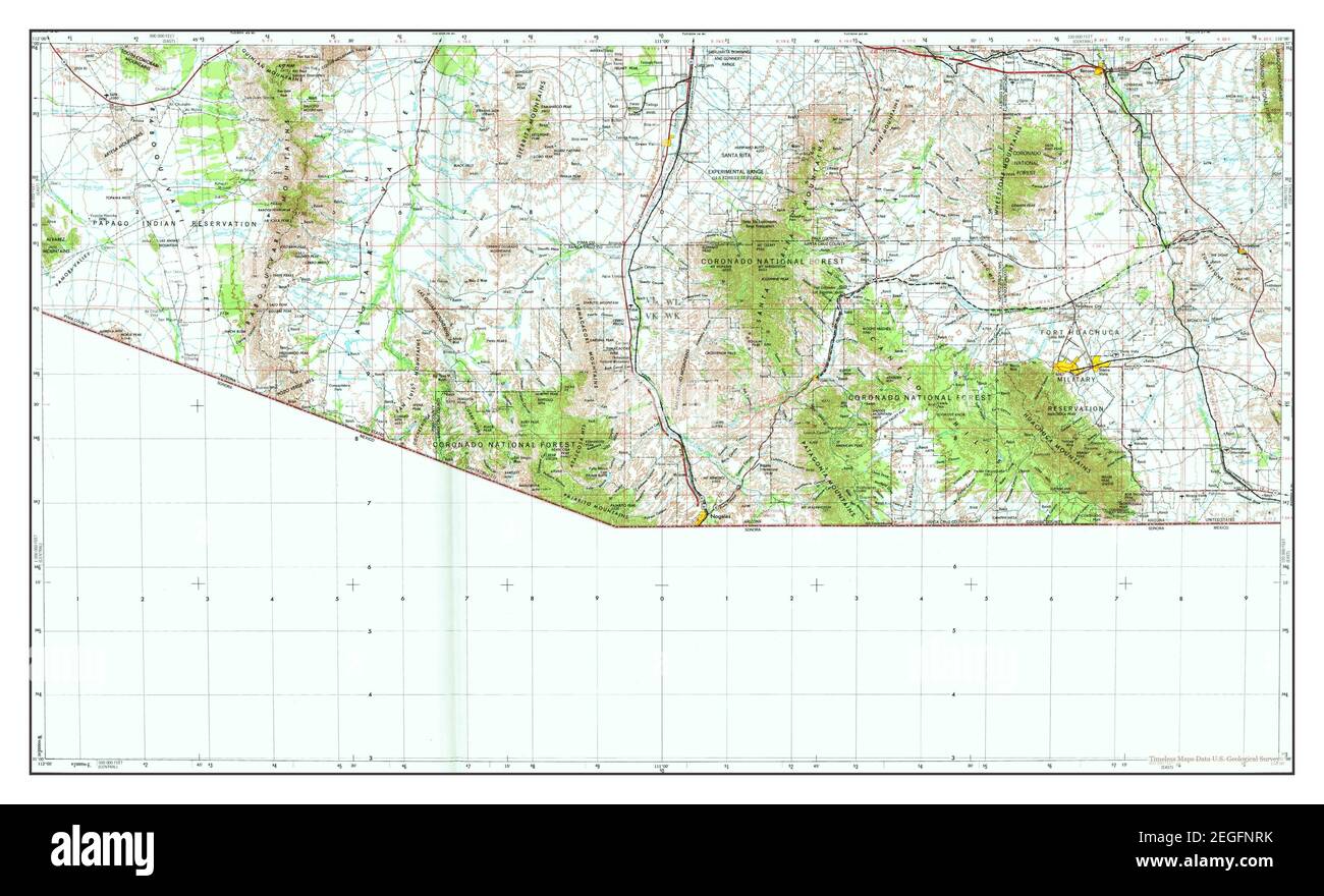 Map of nogales hi-res stock photography and images - Alamy