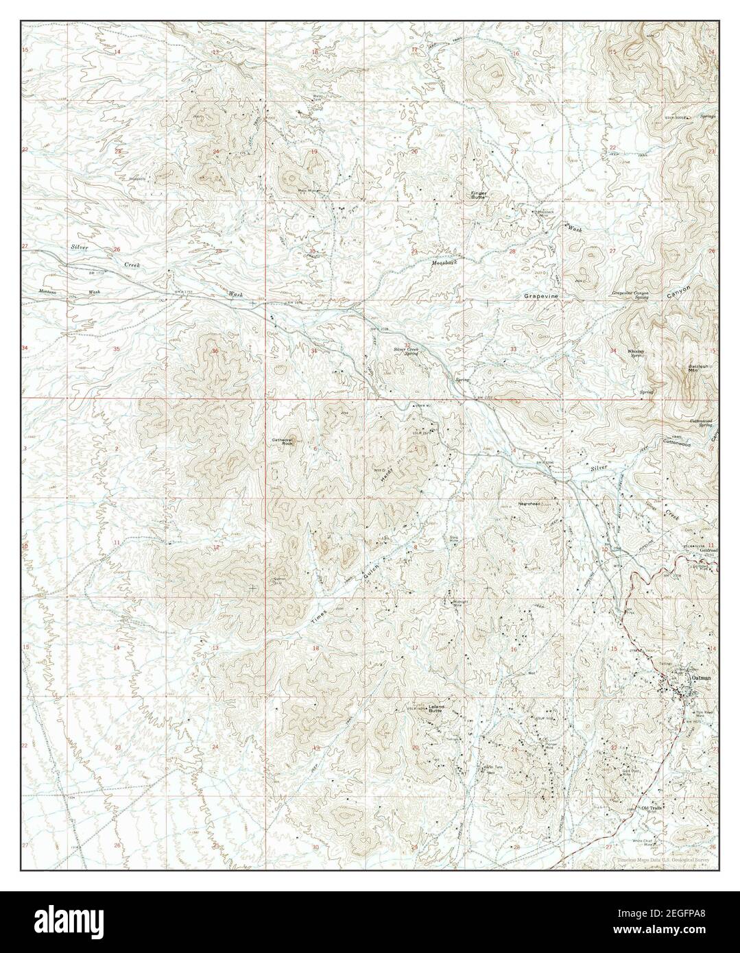 Oatman, Arizona, map 1967, 1:24000, United States of America by ...