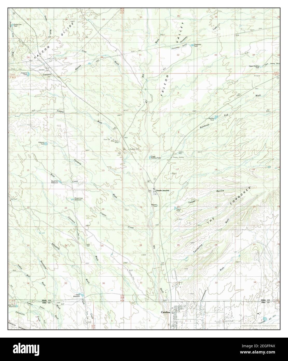 Oracle arizona map hi-res stock photography and images - Alamy