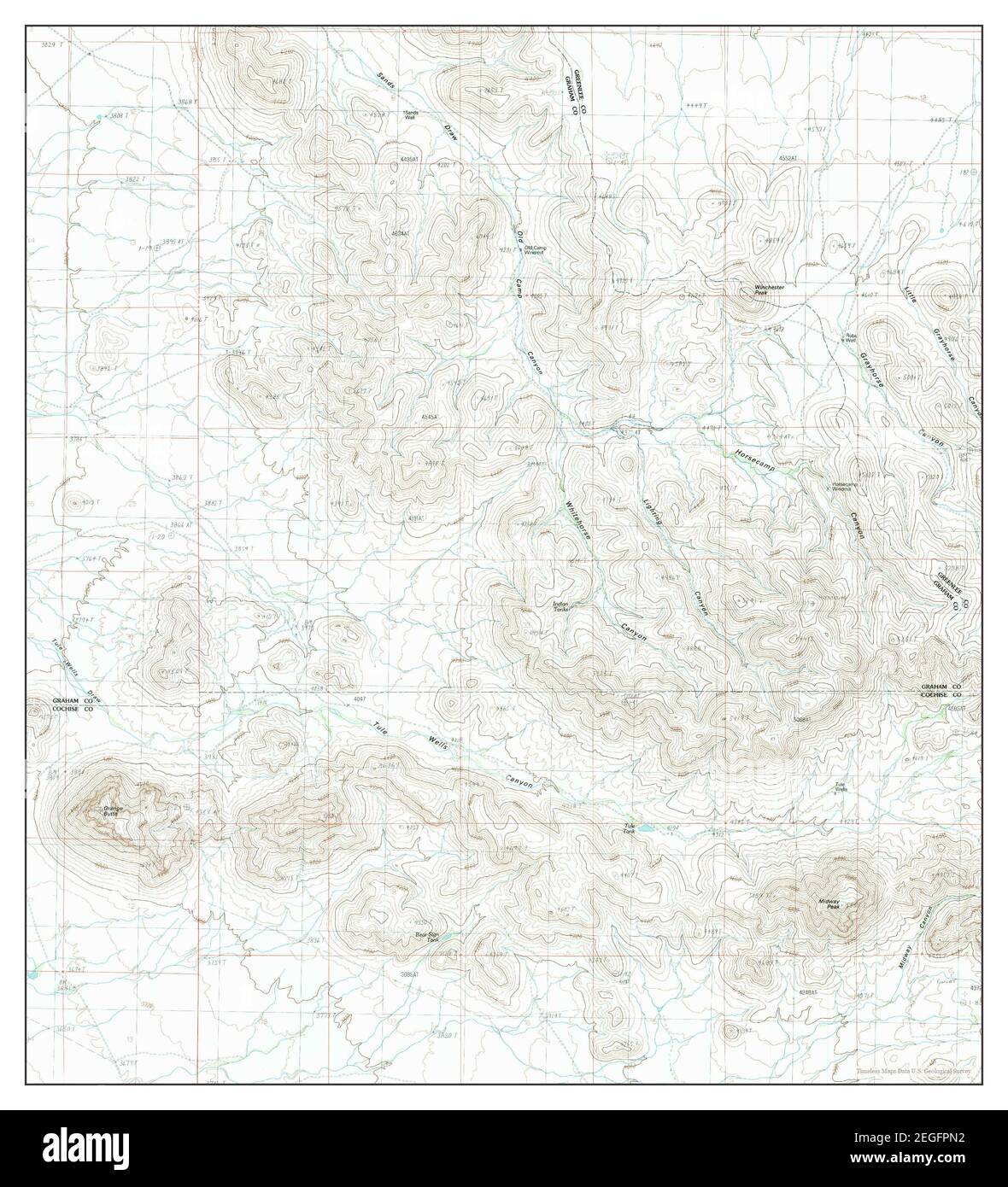 Orange Butte, Arizona, map 1987, 1:24000, United States of America by ...