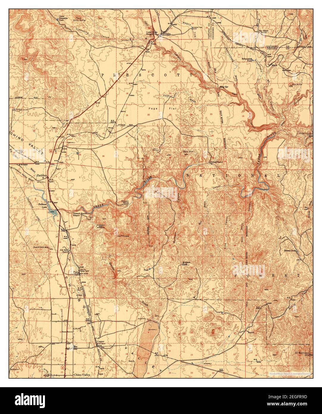 Paulden arizona map Cut Out Stock Images & Pictures - Alamy