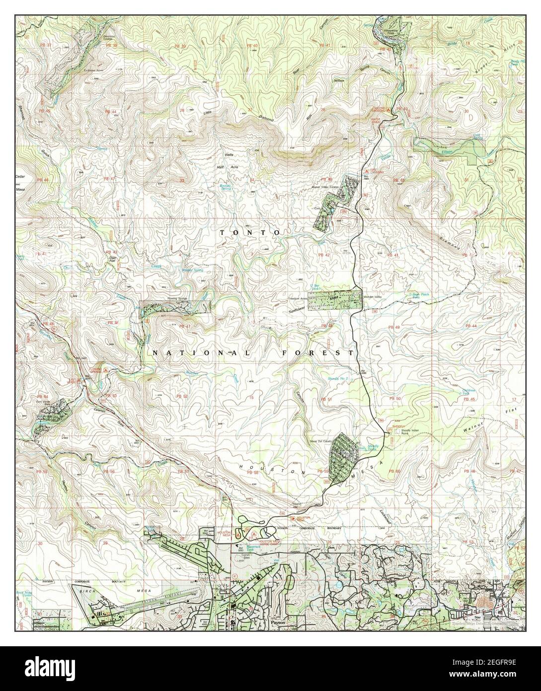 Map of payson hi-res stock photography and images - Alamy