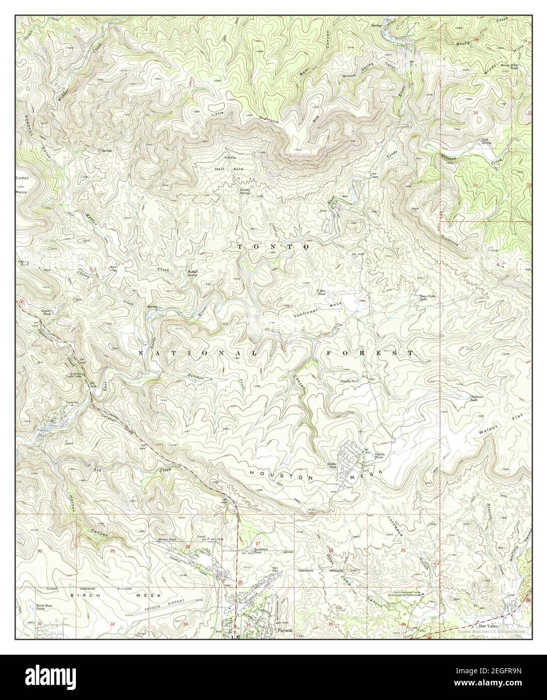 Map of payson hi-res stock photography and images - Alamy