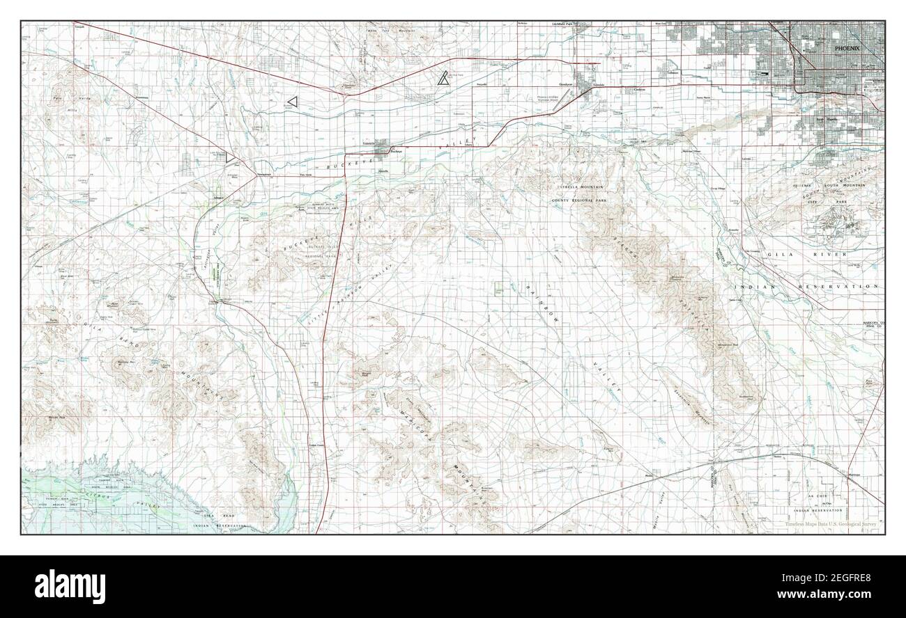 Vintage phoenix map Cut Out Stock Images & Pictures - Alamy