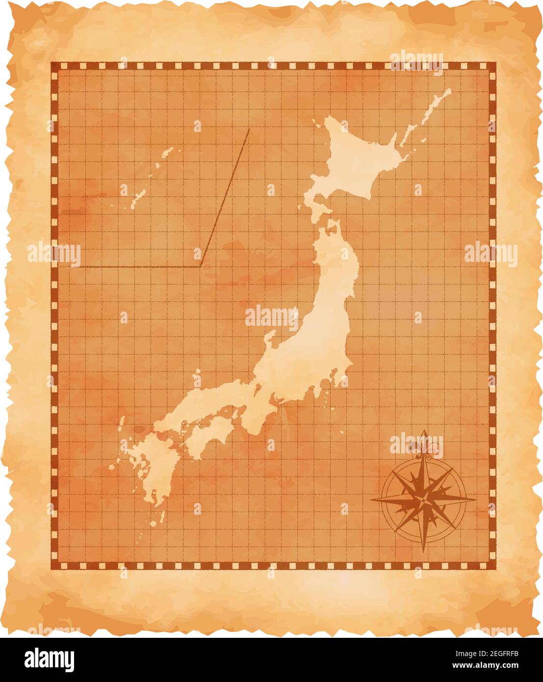Antique map of japan Stock Vector Images - Alamy