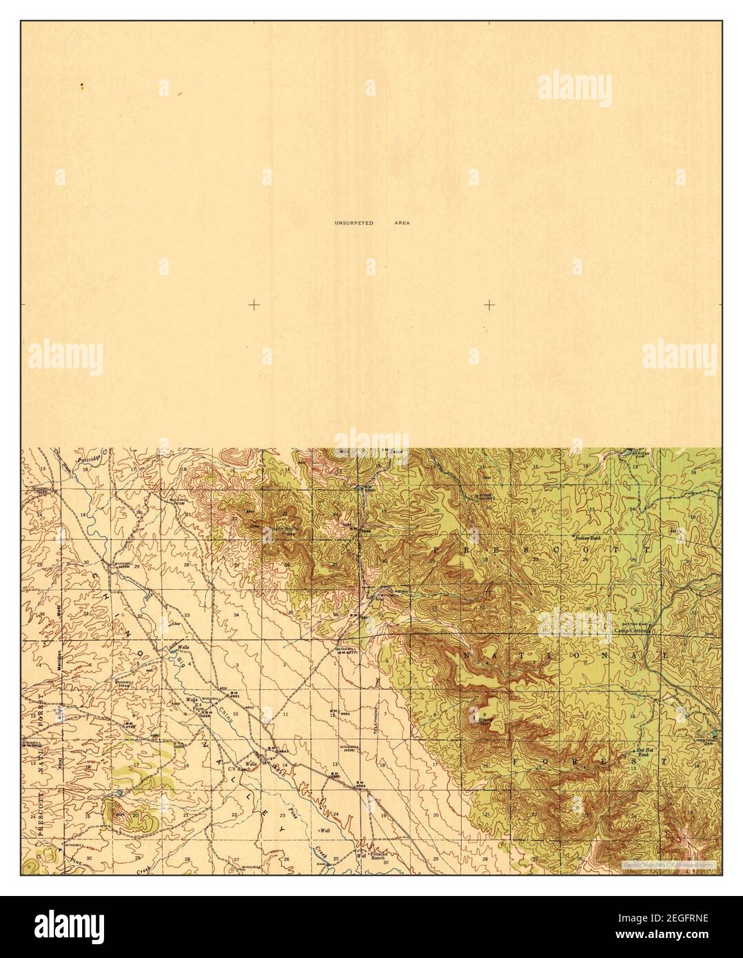 Picacho Butte, Arizona, map 1948, 1:63360, United States of America by ...