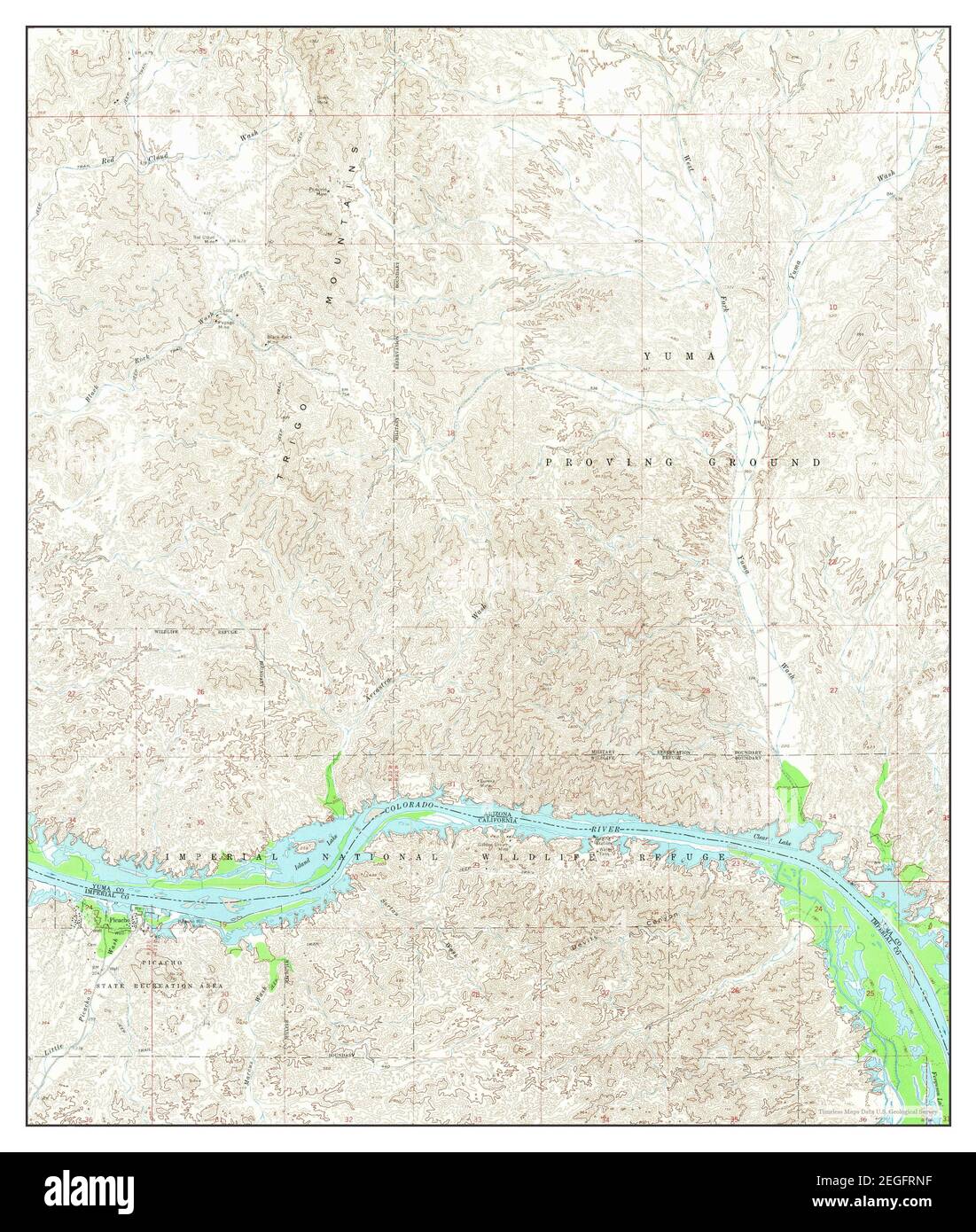 Picacho, Arizona, map 1964, 1:24000, United States of America by ...