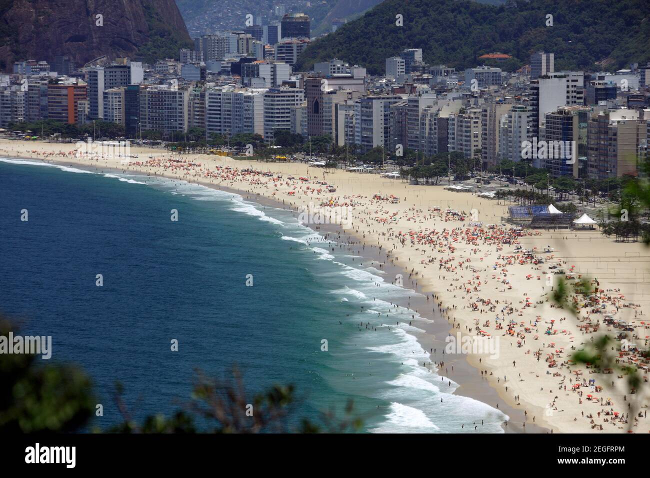 Rio de Janeiro, main tourist spot in Brazil, famous beaches, Copacabana ...