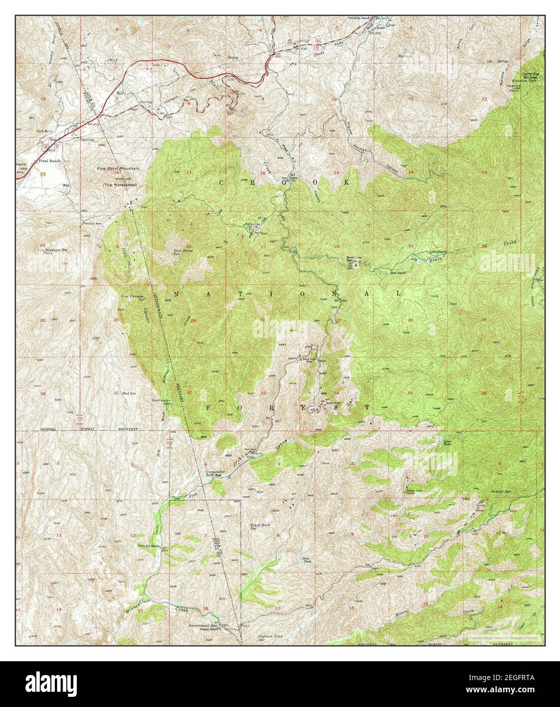 Pinal county map hi-res stock photography and images - Alamy