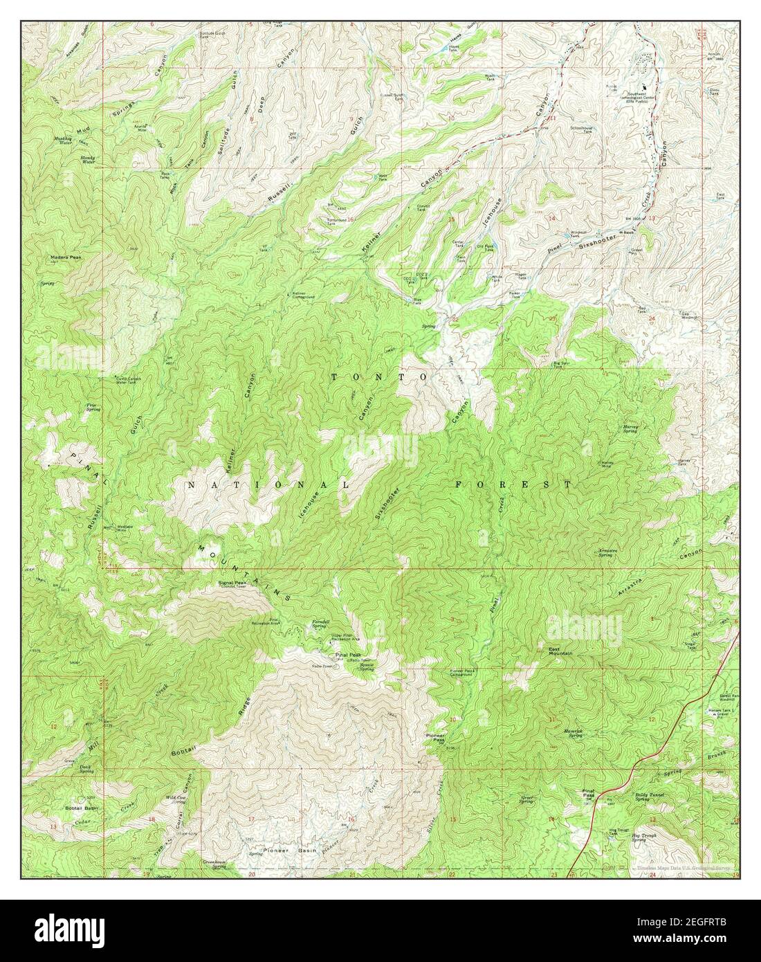 Pinal county map hi-res stock photography and images - Alamy