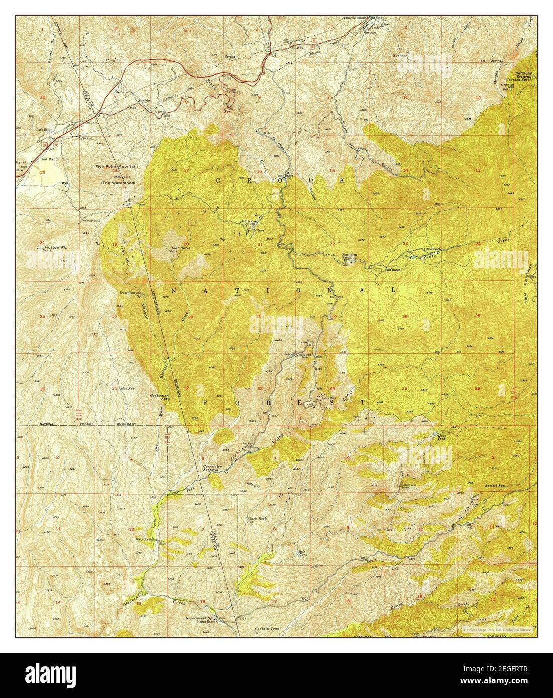Pinal county map hi-res stock photography and images - Alamy