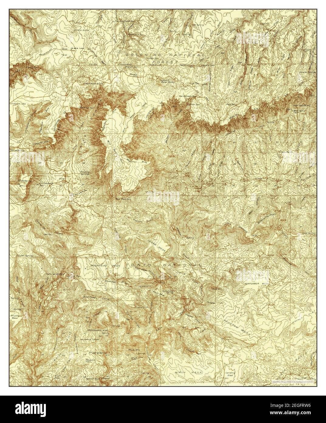 Pine, Arizona, map 1934, 1:48000, United States of America by Timeless ...