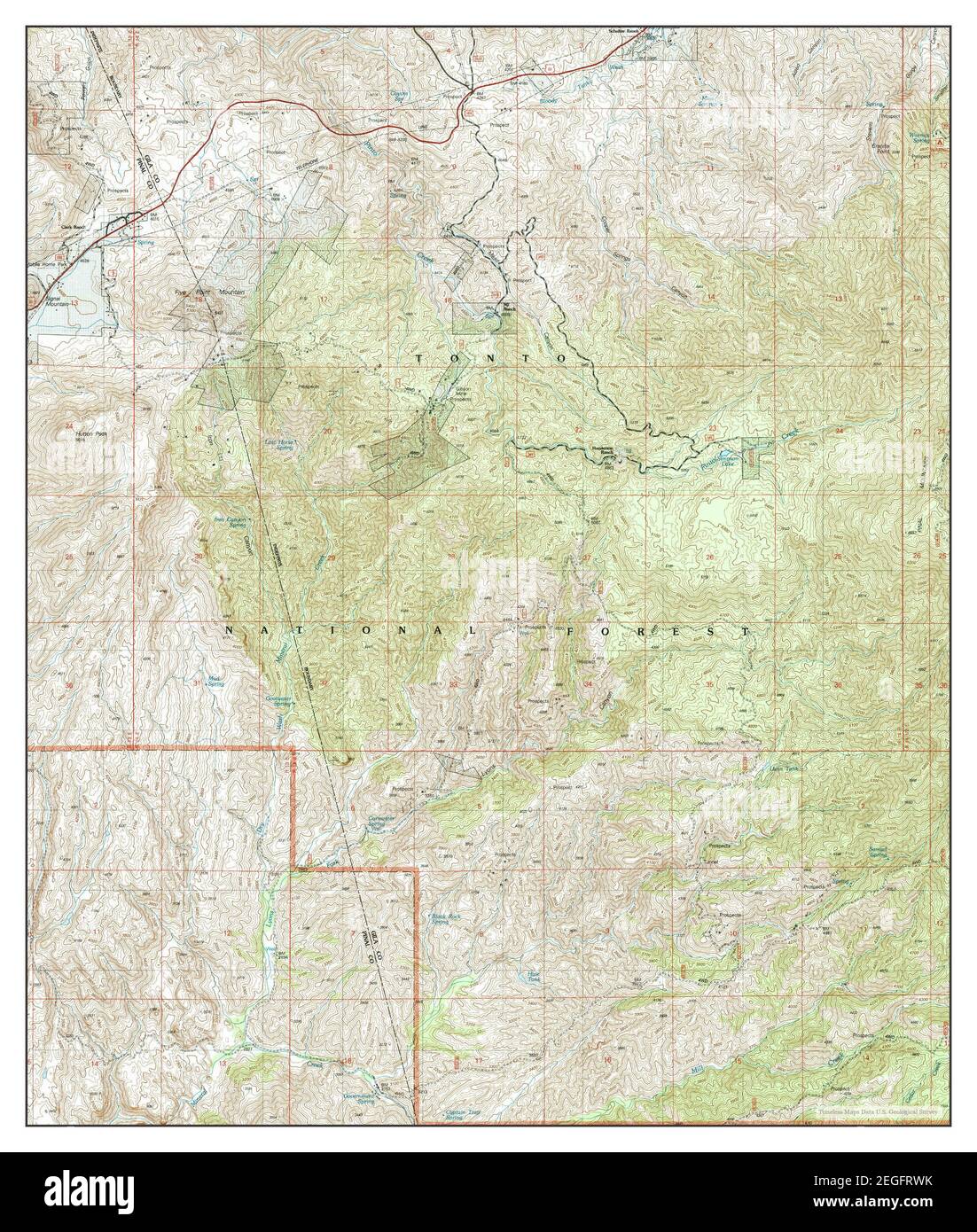 Pinal Ranch, Arizona, map 2004, 1:24000, United States of America by ...