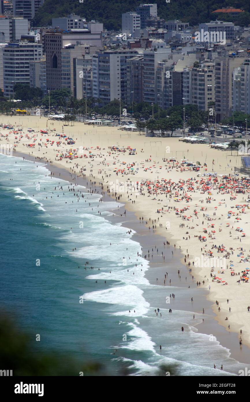 Rio de Janeiro, main tourist spot in Brazil, famous beaches, Copacabana ...