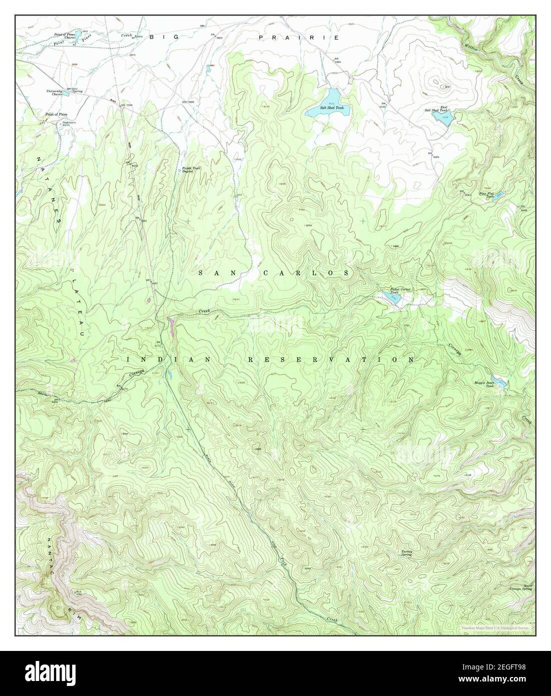 Point of Pines East, Arizona, map 1967, 1:24000, United States of ...