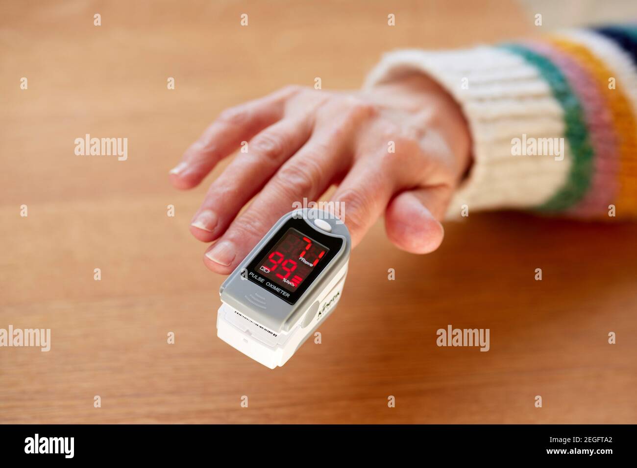 A pulse oximeter reading hi-res stock photography and images - Alamy
