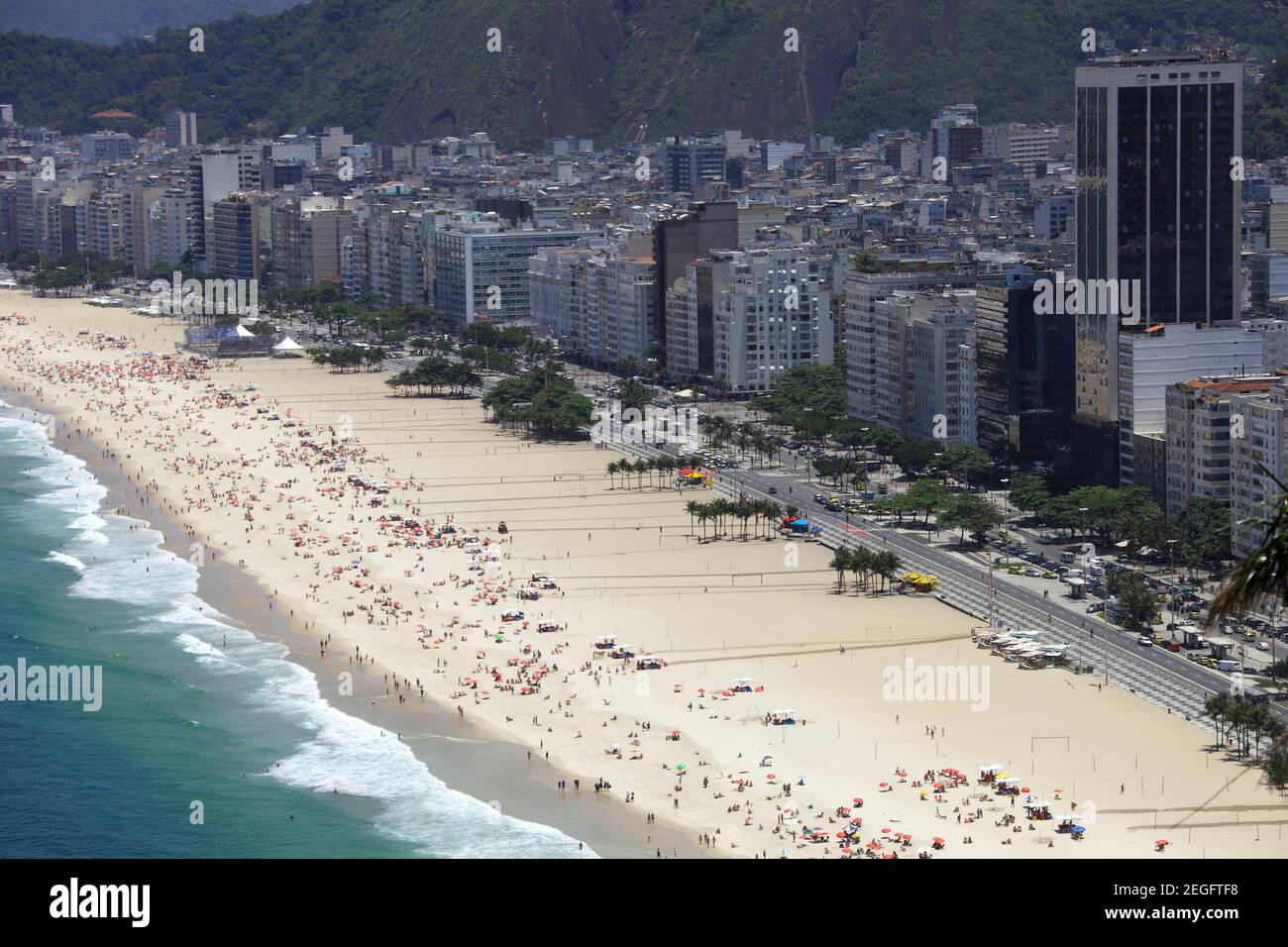 Rio de Janeiro, main tourist spot in Brazil, famous beaches, Copacabana ...