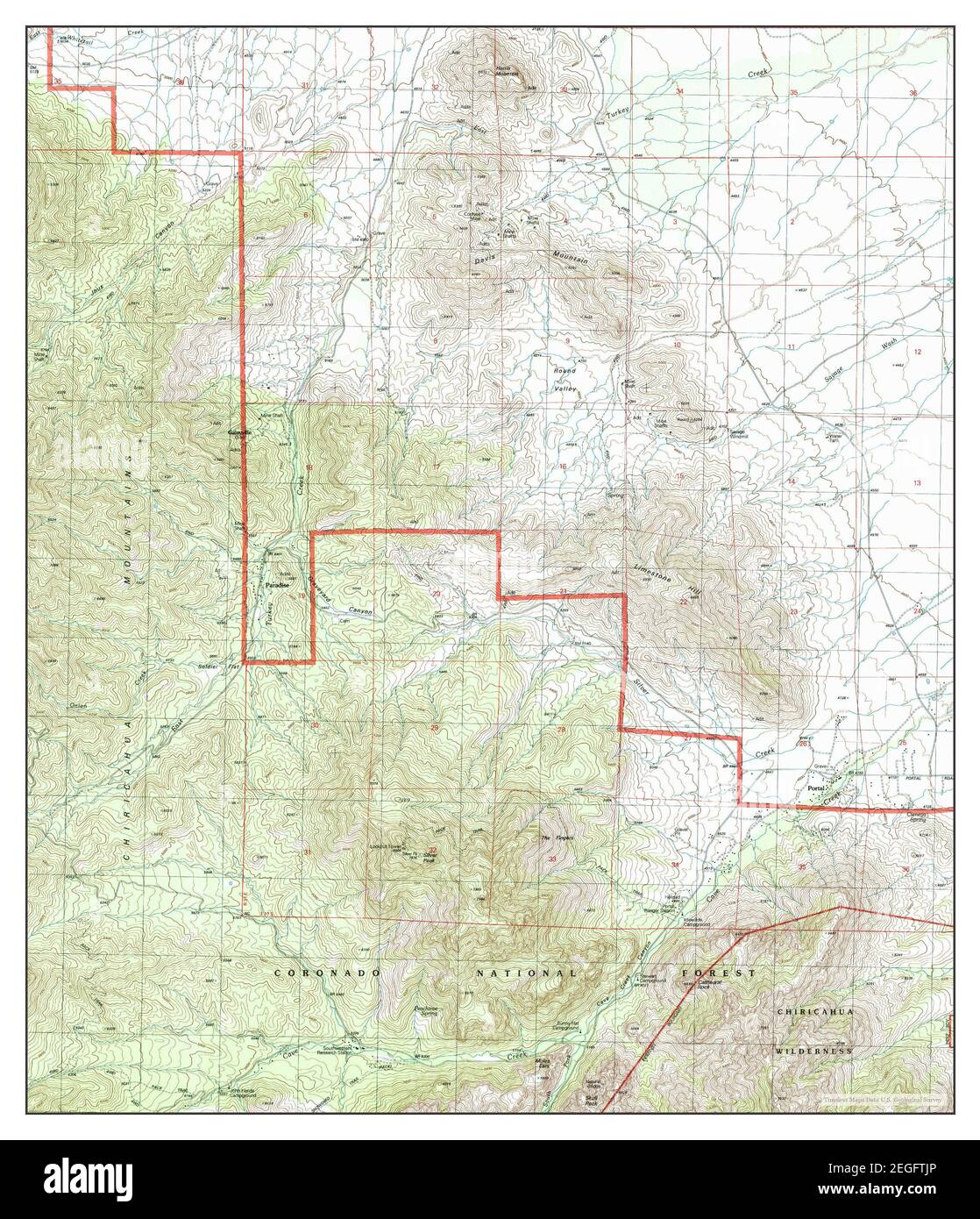 Portal, Arizona, map 1998, 1:24000, United States of America by ...