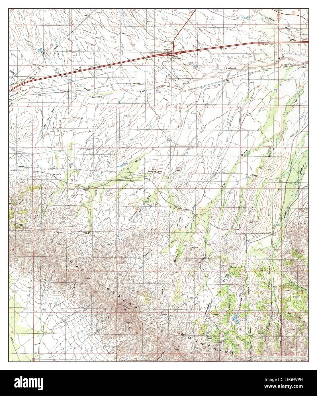 Railroad Pass, Arizona, map 1996, 1:24000, United States of America by ...