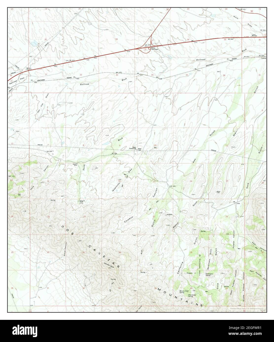Railroad Pass, Arizona, map 1979, 1:24000, United States of America by ...
