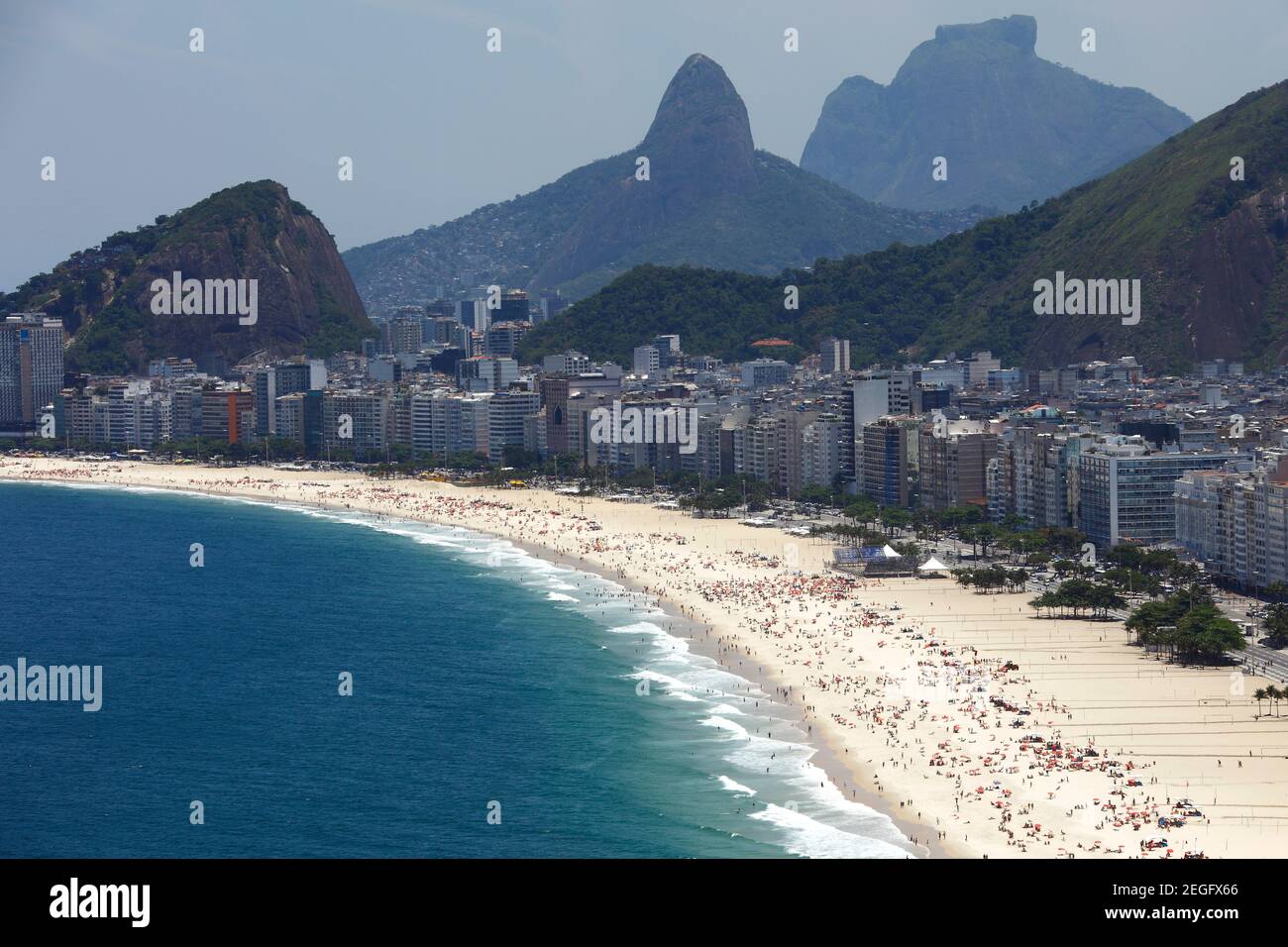 Rio de Janeiro, main tourist spot in Brazil, famous beaches, Copacabana ...