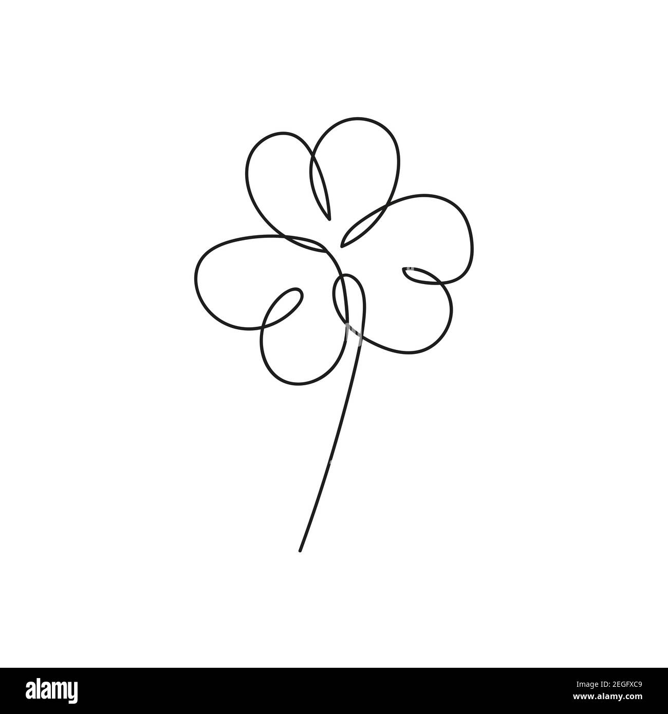 Shamrock outline Stock Vector Images - Alamy