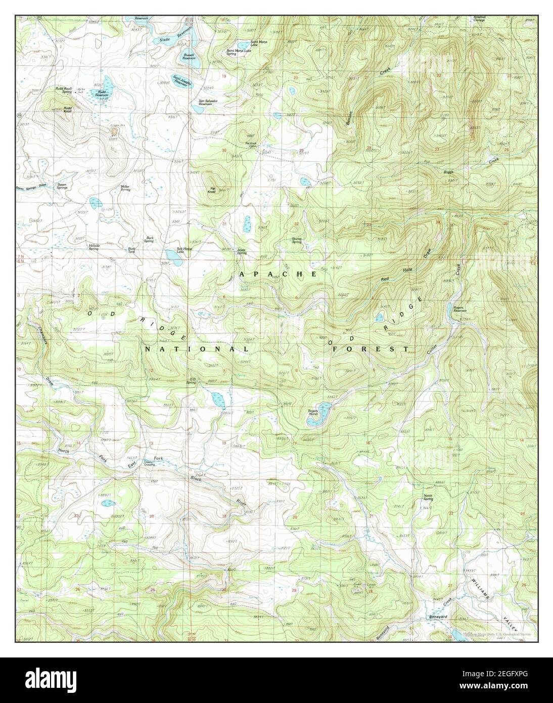 Rudd Knoll, Arizona, map 1991, 1:24000, United States of America by ...