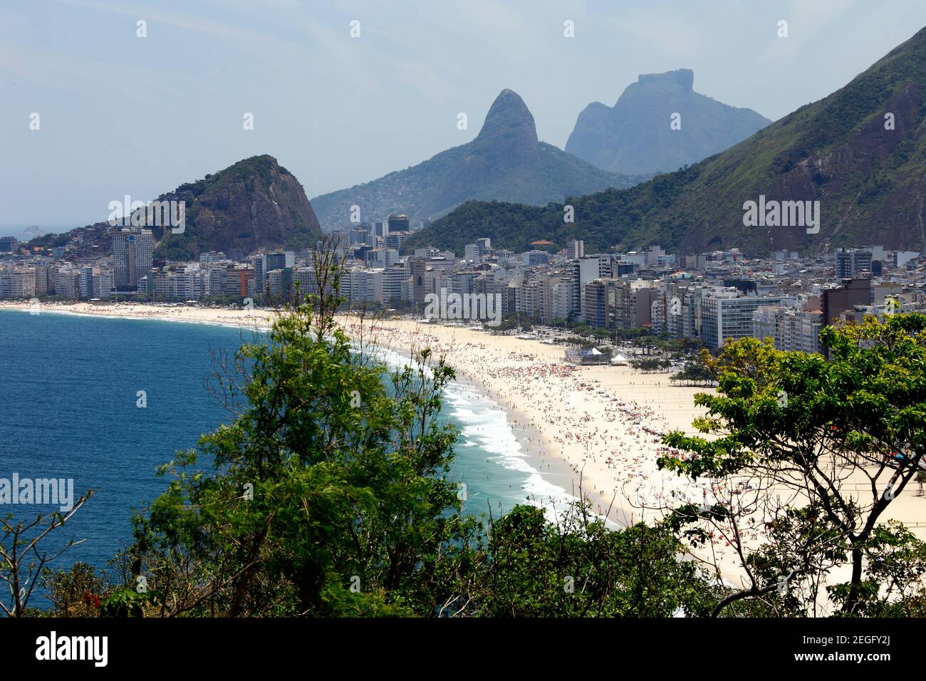 Rio de Janeiro, main tourist spot in Brazil, famous beaches, Copacabana ...