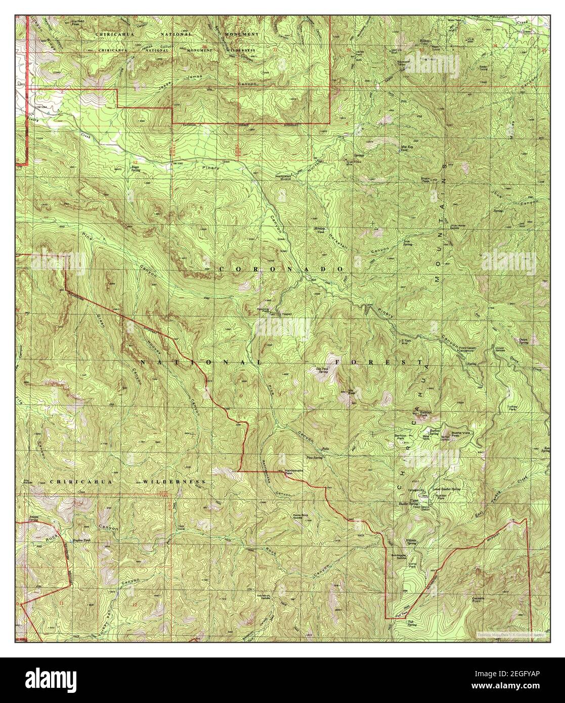 Rustler Park, Arizona, map 1998, 1:24000, United States of America by ...