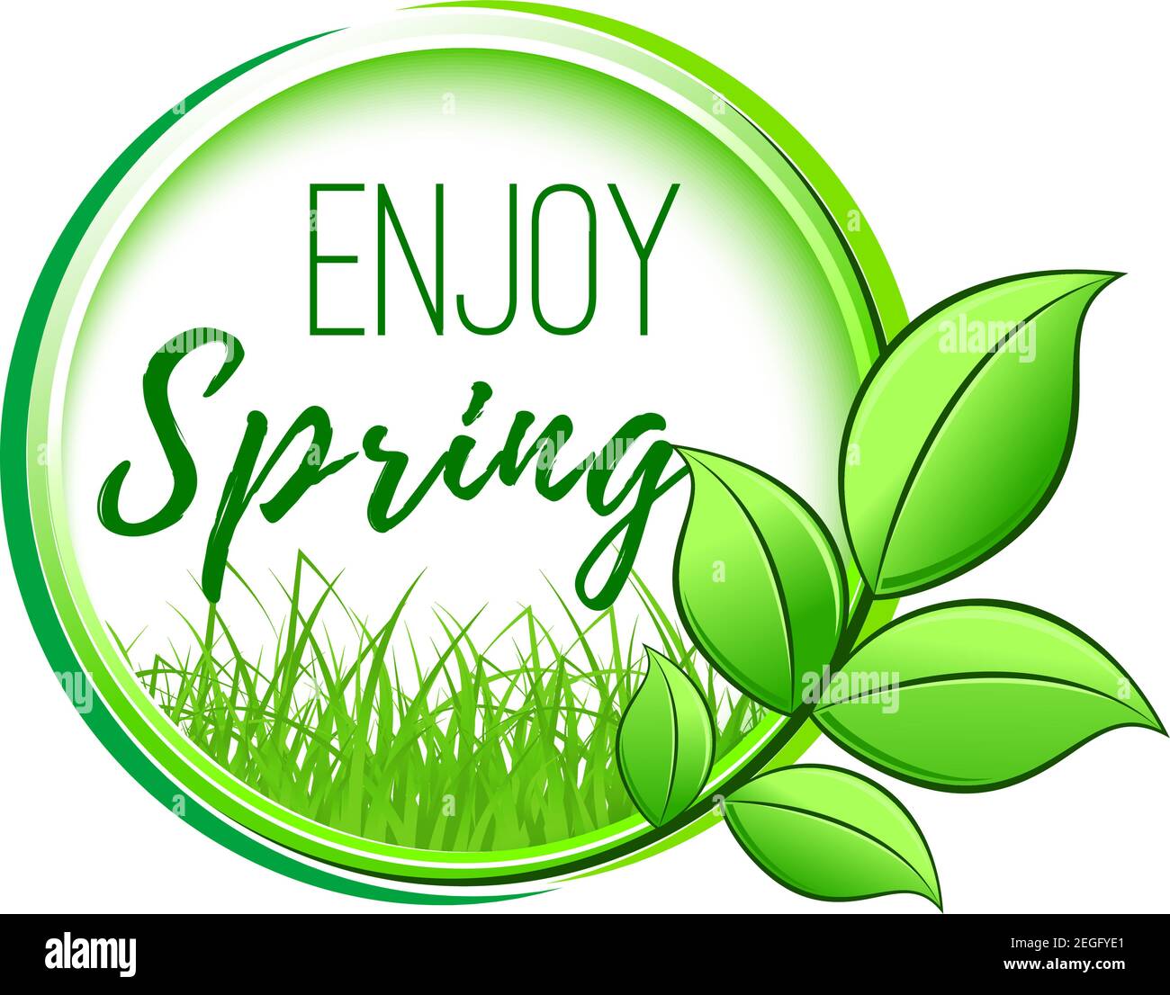 Enjoy green sprout Stock Vector Images - Alamy
