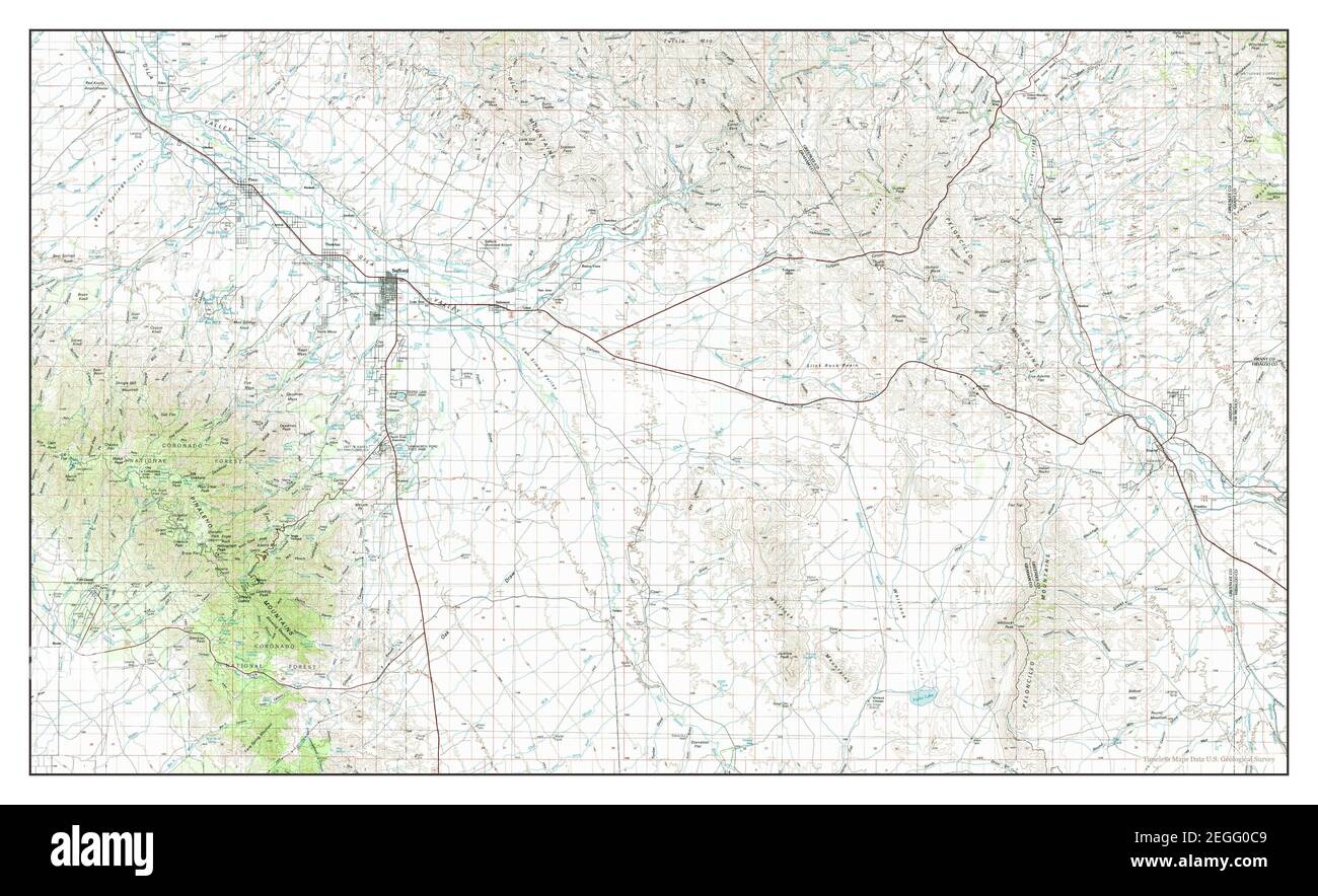 Safford arizona map Cut Out Stock Images & Pictures - Alamy