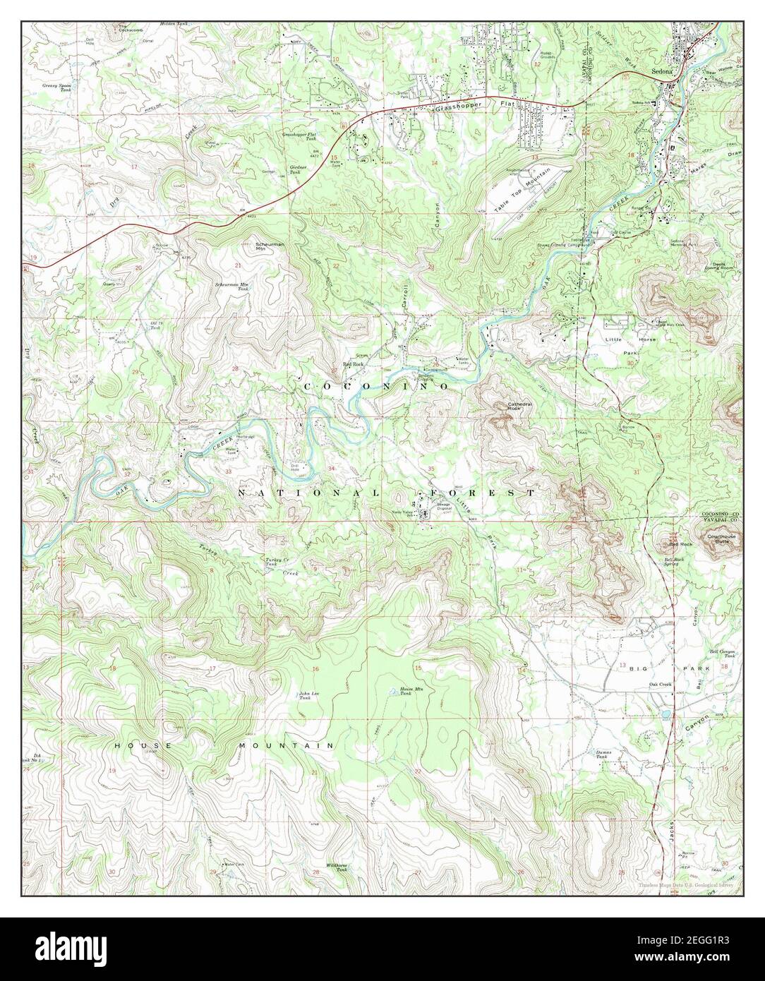 Sedona Arizona Usa Map