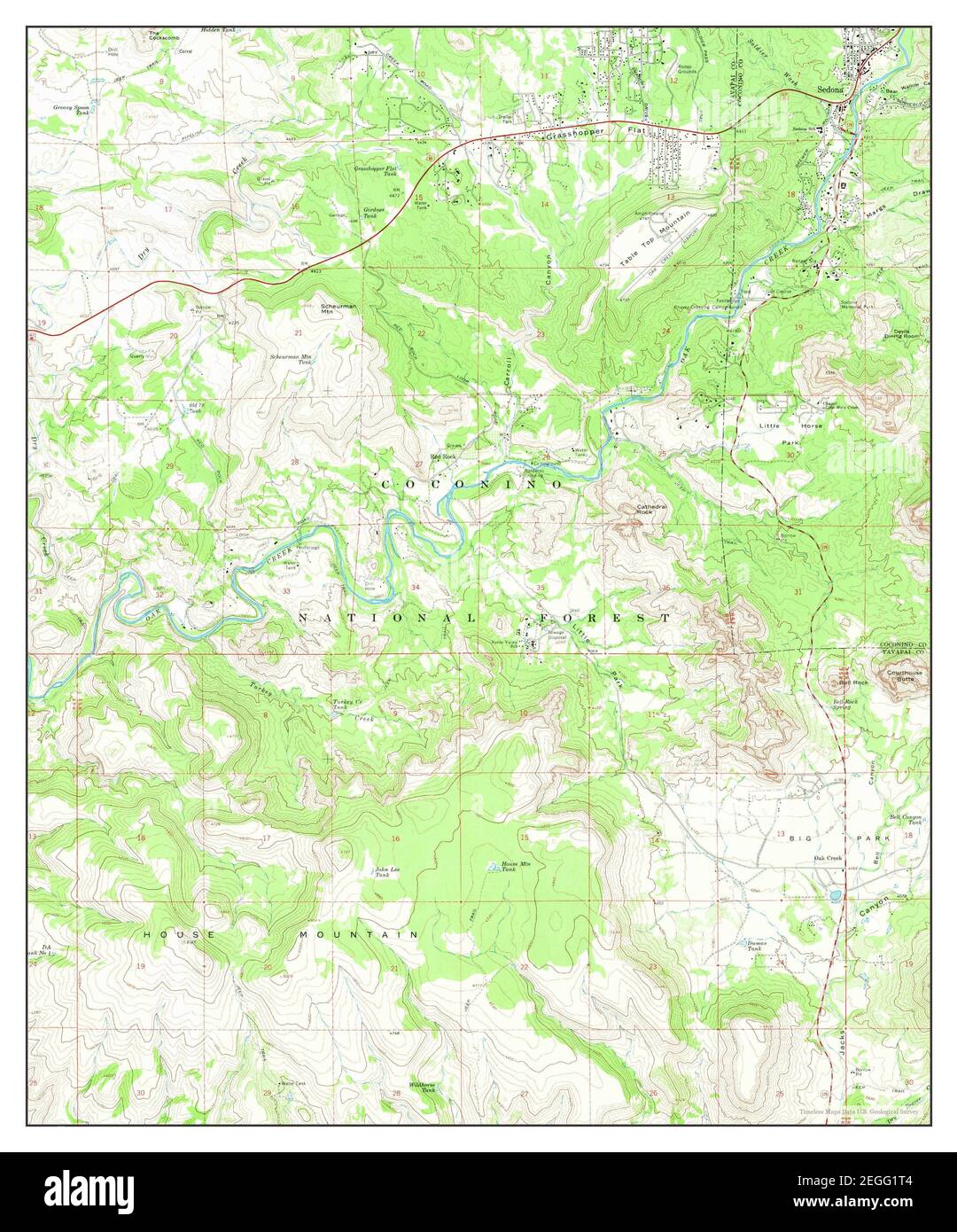 Map of sedona hi-res stock photography and images - Alamy