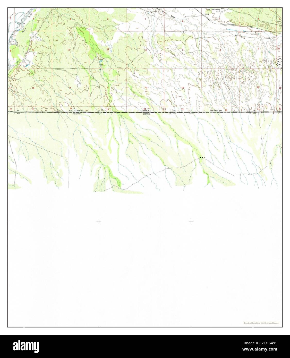 Stark, Arizona, map 1952, 1:24000, United States of America by Timeless ...