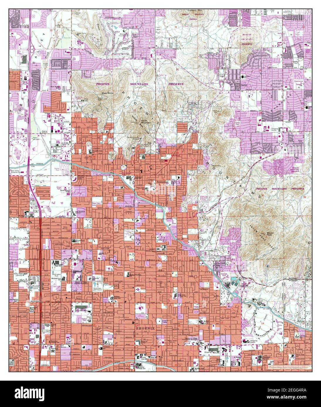 Sunnyslope, Arizona, map 1965, 1:24000, United States of America by ...