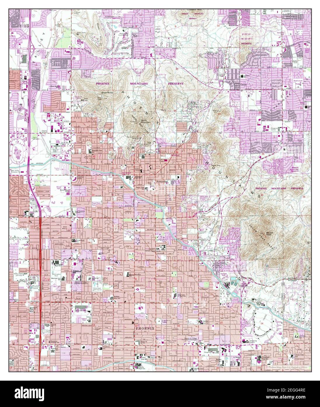 Sunnyslope, Arizona, map 1965, 1:24000, United States of America by ...