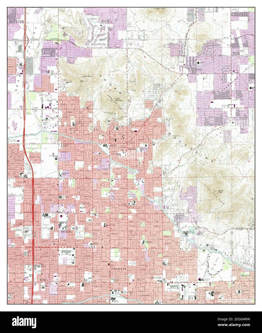 Sunnyslope, Arizona, map 1965, 1:24000, United States of America by ...