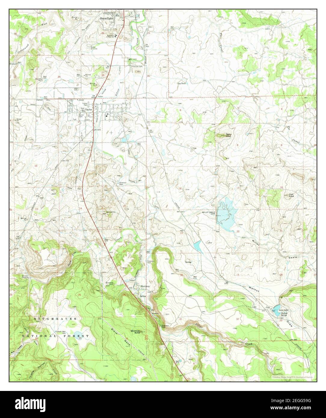 Taylor, Arizona, map 1970, 1:24000, United States of America by ...