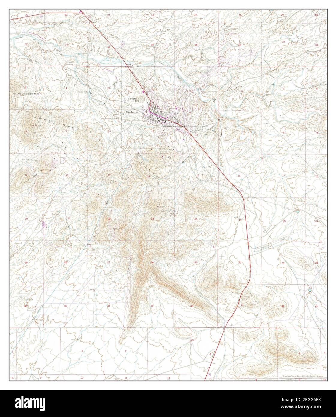 Tombstone, Arizona, map 1952, 1:24000, United States of America by ...