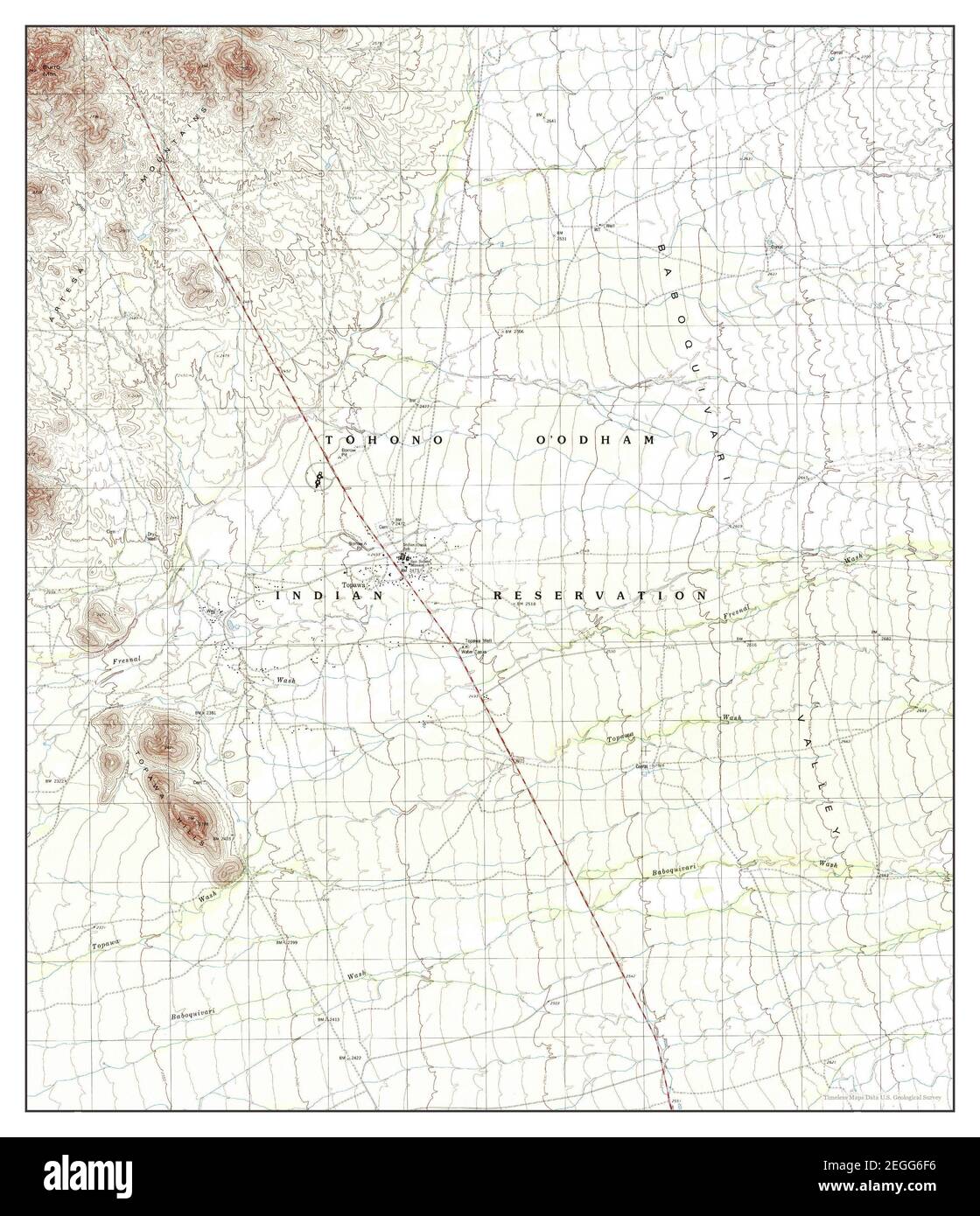 Topawa, Arizona, map 1996, 1:24000, United States of America by ...