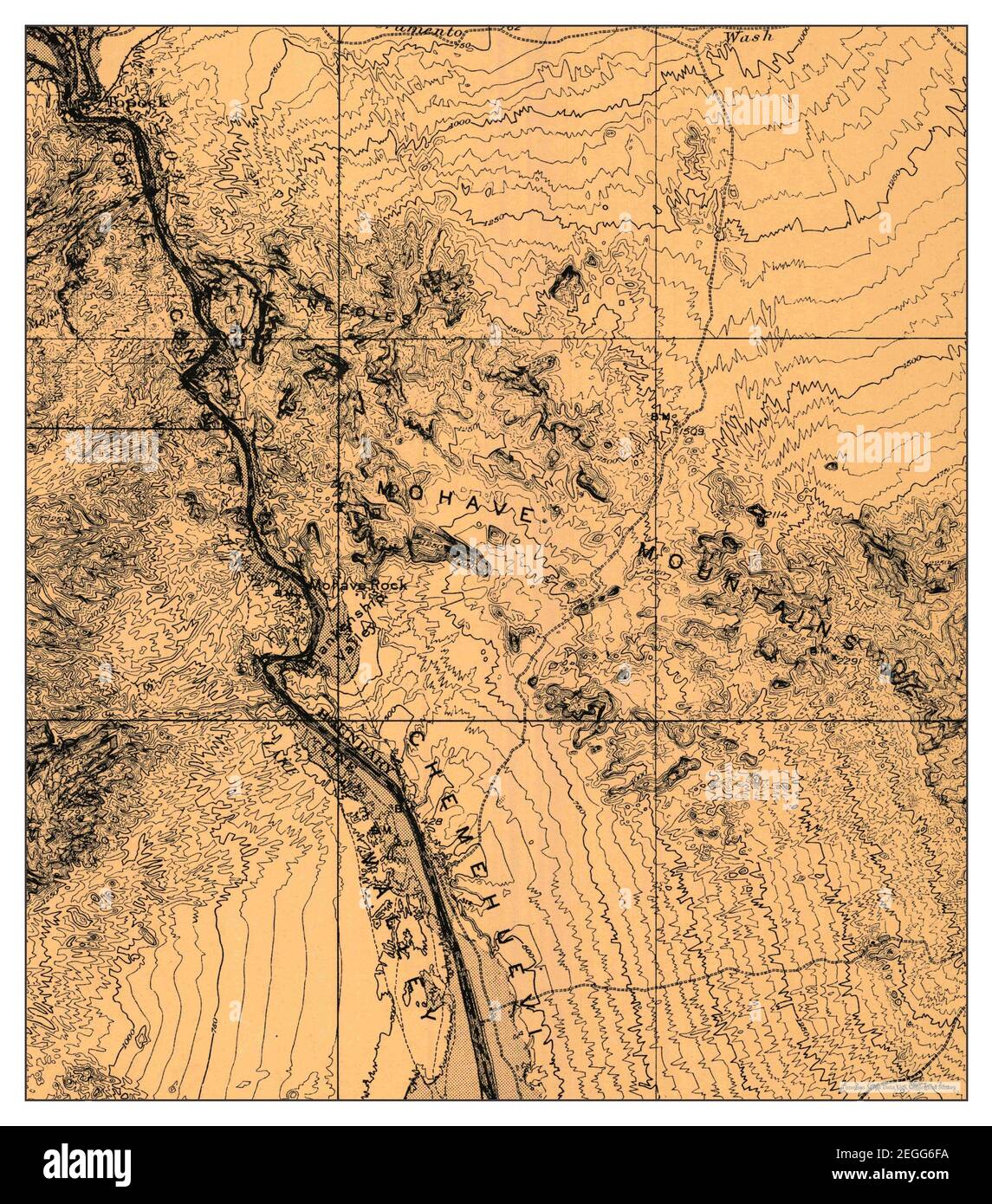 Topock, Arizona, map 1943, 1:62500, United States of America by ...
