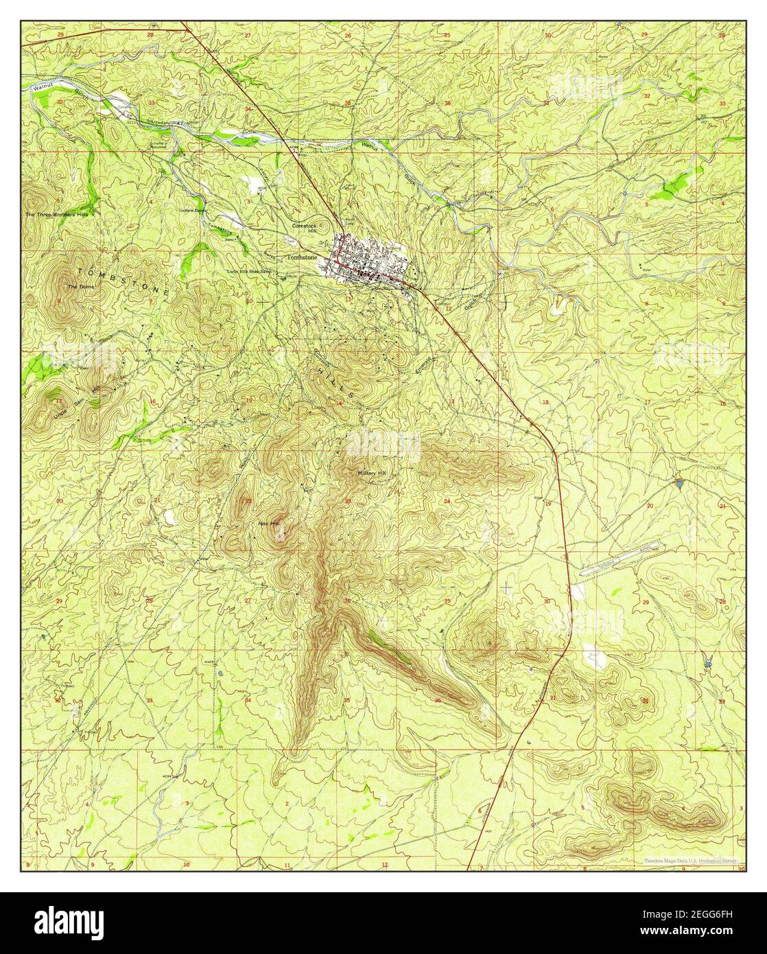 Tombstone, Arizona, map 1952, 1:24000, United States of America by ...