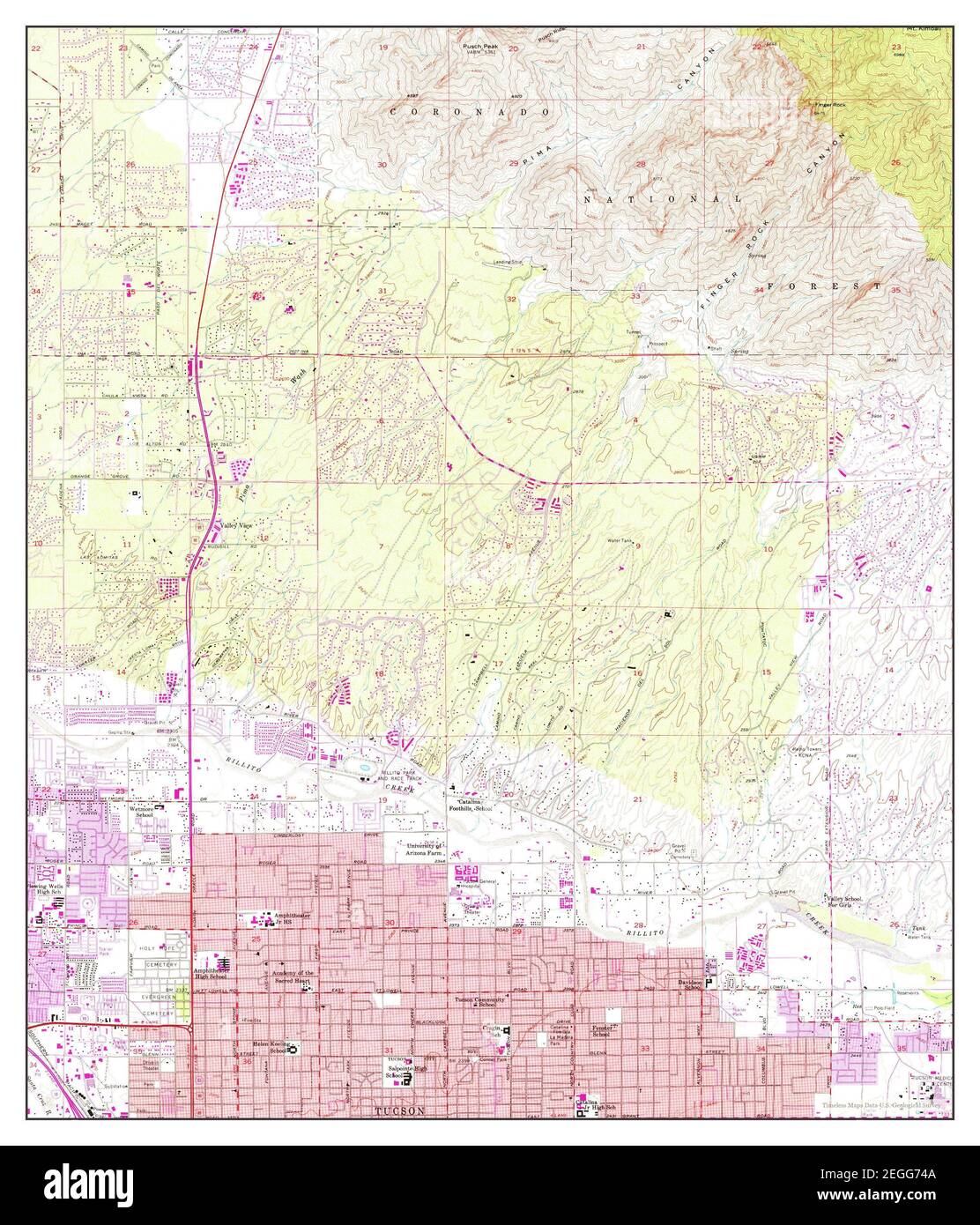 Tucson maps hi-res stock photography and images - Alamy