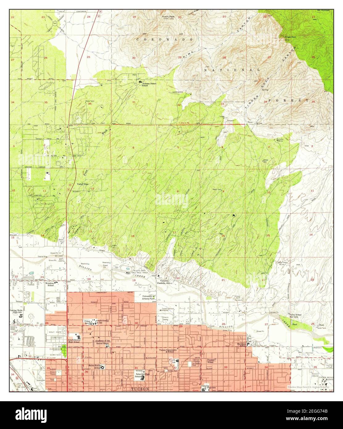 Tucson maps hi-res stock photography and images - Alamy