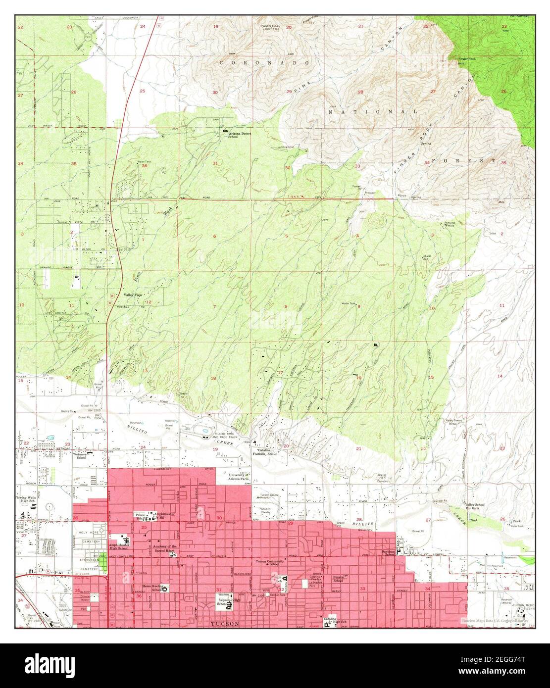 Tucson maps hi-res stock photography and images - Alamy